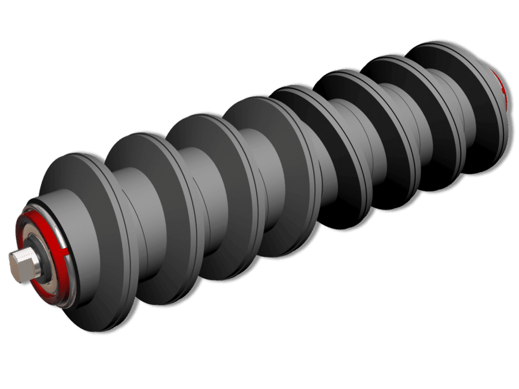 Helical LHH Roller | Heavy Series Mining - Codimar SL Rollers