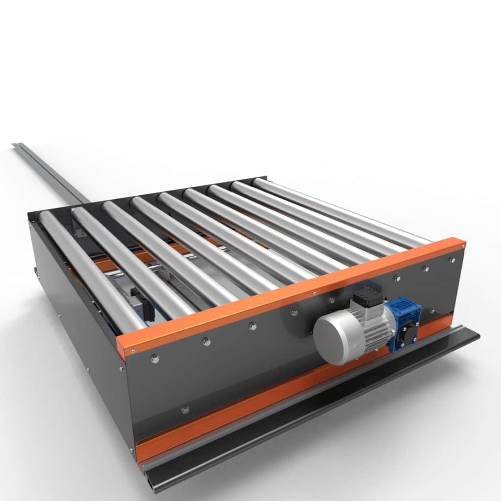 V10 Motorized Cart + Roller Conveyor - Codimar SL Rollers